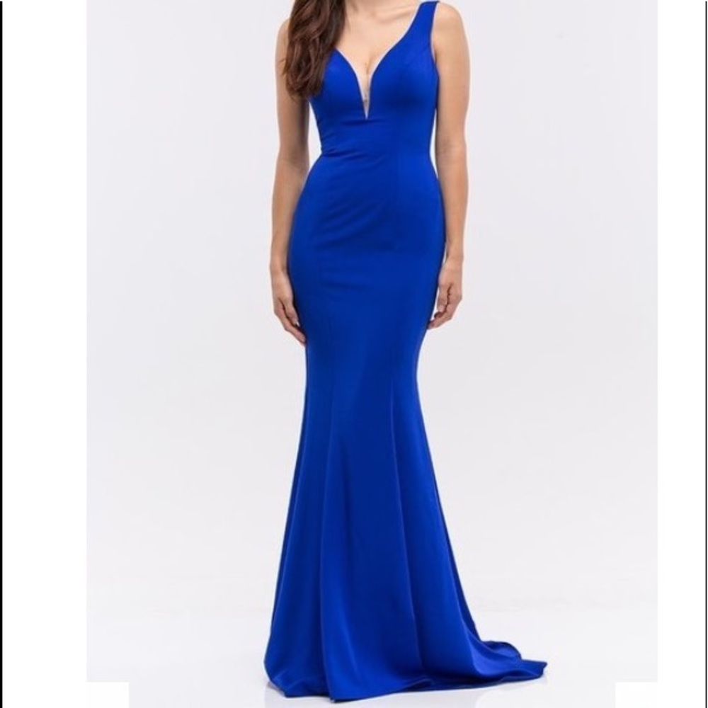 Eureka Royal Blue Mermaid Evening Dress - Gem